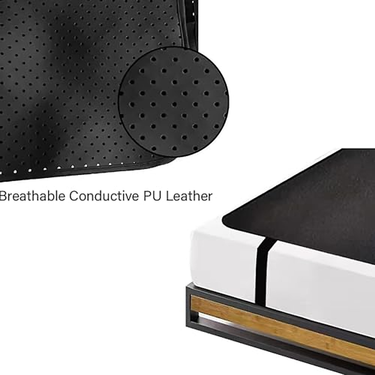 Grounding Mat for Sleeping Grounding Mat for Bed Connected Conductive Grounding Mat for Sleep Energy Pain Relief 27"x75"