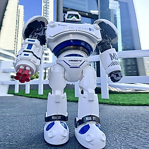 AIROBOTS Robots Toy for Kids, Robot Toys for Toddlers,Smart Programmable Interactive RC Robot, Present for 4 5 6 7 8 9 Years Old Kids Boys and Girls,Blue