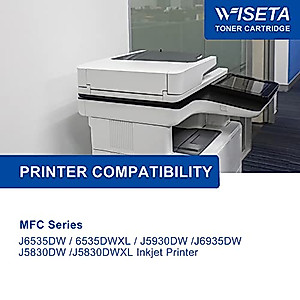 LC3029XXL Ink Cartridges Replacement Compatible for Brother LC3029 LC3029BK LC 3029 for MFC-J5830DW MFC-J5830DWXL MFC-J5930DW MFC-J6535DW MFC-J6535DWXL MFC-J6935DW (Black Cyan Magenta Yellow, 4 Pack)