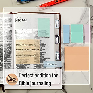 Mr. Pen- Transparent Sticky Notes, 200 pcs, Pastel Colors, See Through Sticky Notes, Sticky Notes Transparent, Sticky Notes Clear, Annotation Sticky Notes, Bible Sticky Notes, Sticky Notes for Books