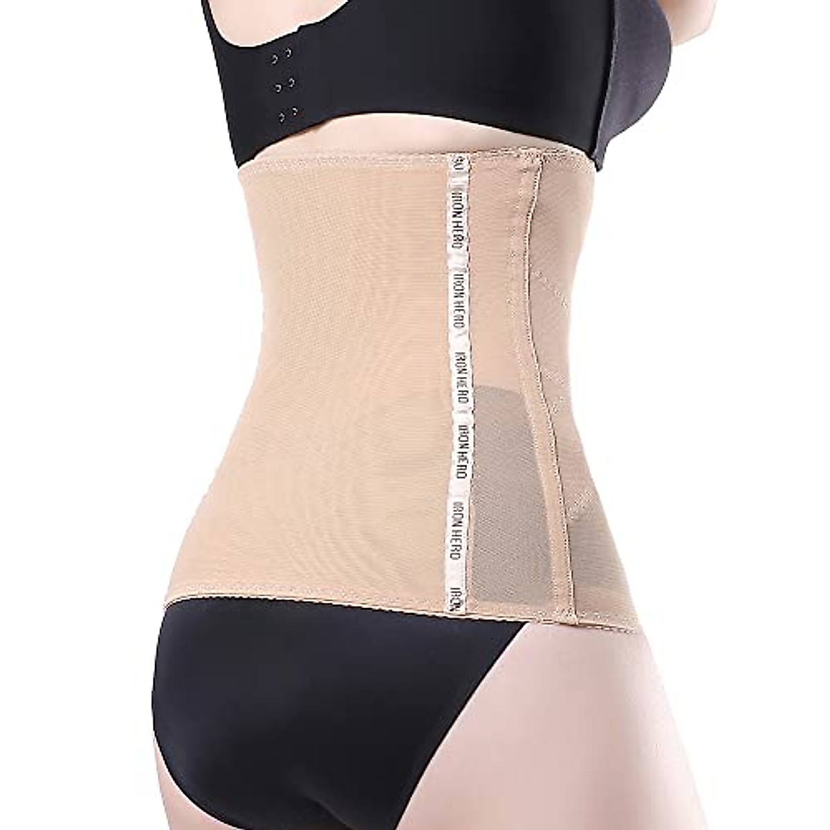 Hshsyp Waist Trainer Corset for Women, Underbust Zipper Corset Body Shaper for Tummy Control