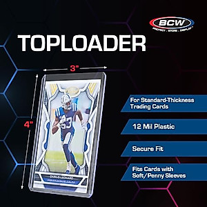 BCW 200 Top Loaders + Penny Sleeves | 200 Each: Trading Card Sleeves & Toploaders for Cards | for Your TCG, Pokemon, MTG Cards, Ultra Clear Baseball Card Protectors for Pro Collectors and Hobbyists