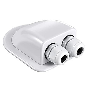 RICH SOLAR Solar Double Cable Entry Gland Box Solar Double Cable Entry Housing for RV Trailer Boat All Cable