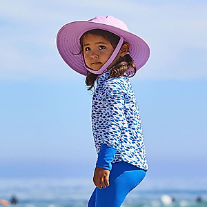 Coolibar UPF 50+ Baby Splashy Bucket Hat - Sun Protective (2-3T- White)