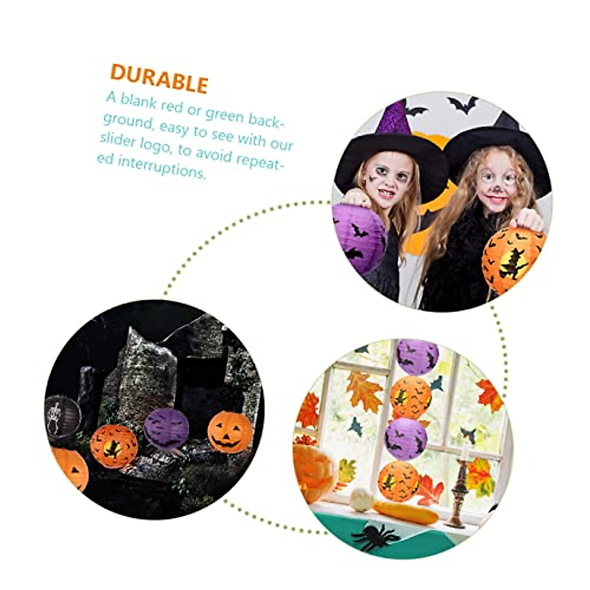 Outanaya 45 pcs Decor Foldable Pendants O- Skeleton Home Scary Indoor Spider O Decoration Jack- Ornament Party Decorations Ornaments Pattern Haunted Bat Decorative Pumpkin Witch Spooky