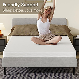 PayLessHere Gel Memory Foam Mattress,Mattress for Cooling Sleep & Pressure Relief, Mattress in a Box with Washable and Removable Zipper Cover,Fiberglass Free,CertiPUR-US Certified,6 Inch Full