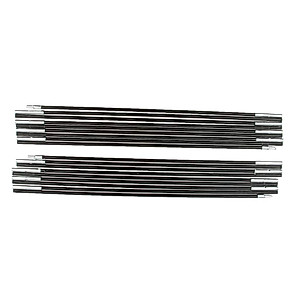 SM SunniMix 7.0/8.0mm Diameter Fiberglass Tent Pole Replacement Kit, High Hardness, Good Toughness and Durable Wear , 2 Poles 9 Section Each