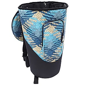 Djembe Drum Bag 12 Inch, Djembe Backpack Padded Gig Bag with Shoulder Strap, Accessories Pocket, Double Layer, Djembe Drum Carrying Case