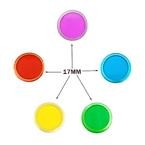 SEETOOOGAMES 300 Pieces Magnetic Bingo Chips Only- Mixed