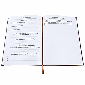 SaltWrap The Sunrise Manifesto Guided Morning Journal (Brown) - Minimalist Morning Pages for Gratitude, Productivity, and Focus