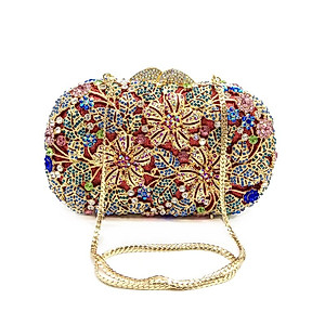ZLXDP Women Evening Party Bag Crystal Clutch Bridal Wedding Party Wallet Purse Handbag