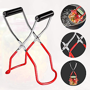 Picowe 12inch Canning Rack, Stainless Steel Steamer Canning Jar Rack with Silicone Handle, Canner Rack Canning Supplies Kit for Regular Wide Mouth Mason Jars Ball Jars(1 Pack with Canning Kit)