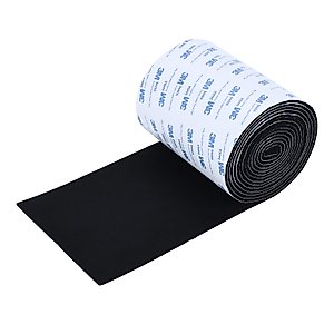 VOCOMO Felt Furniture Pads, Heavy Duty Felt Strip Roll with Adhesive Backing Felt Pads Furniture Feet Cuttable Felt Tape for Protecting Hardwood Floors(5 x 120 x 0.12 Inch, Black)
