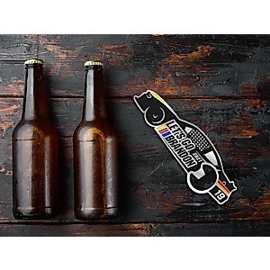 Milspin Let's Go Brandon Magnetic Bottle Opener - Political Gift | Trump | Biden | NASCAR | Gag Gift | For Conservative or Libertarian, Not Liberal | FJB | LGB