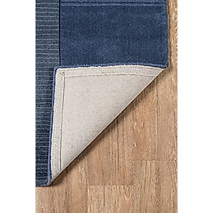 Momeni Rugs Metro Collection, 100% Wool Hand Loomed Contemporary Area Rug, 2'3" x 3'9", Light Blue