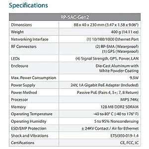 UBIQUITI - Access Point UBIQUITI RP-5AC-GEN2 5 GHz