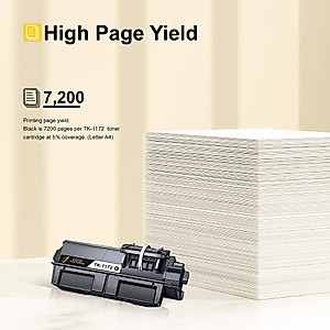 TK1172 Black Toner Cartridge TK-1172 Toner Compatible Replacement Work for Kyocera M2040dn, M2540dw, M2640idw Model Laser Printers(Black,1 Pack)