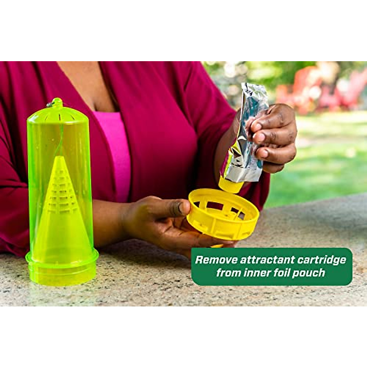 RESCUE! Yellowjacket Attractant Cartridge (10 Week Supply) – for RESCUE! Reusable Yellowjacket Traps - (6 Pack)