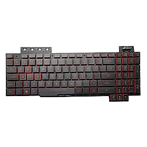 New US Black English Backlit Laptop Keyboard (Without palmrest) Replacement for ASUS TUF Gaming FX505 FX505GT FX505GU FX505A FX505DV FX505DY FX505DD/DT/DU Light Backlight