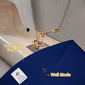 BRILLMAX 6 Pack Navy Blue Round Tablecloths 132 Inch - Circle Bulk Linen Polyester Fabric Washable Table Clothes Cover for Wedding Reception Banquet Birthday Party Buffet Restaurant