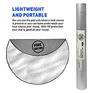 Deck Protector - Fireproof Mat Fire Pit Pad Deck Protector Great for Base, BBQ Mat, Patio Shield, Deck Defender - Fire Retardant Resistant mat for Outdoors - Charcoal Grill – 30 Inch