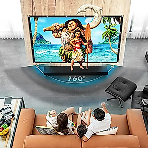 Pyle Foldable Portable Projector Screen - 120" 16:9 HD 4K Lightweight Indoor Outdoor Anti-Crease Movie Projection Display - for Home Theater, Party, Office, Classroom