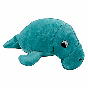 SmartPetLove Snuggle Puppy Tender-Tuffs - Large Marine Stuffed Plush Manatee Toy - with Puncture Resistant Squeaker, Great for Big Dogs