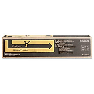 OEM KYOCERA MITA TK-8307Y (1T02LKAUS0) Toner CTG, Yellow, 15K Yield