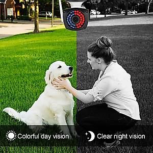 SV3C WiFi Security Cameras Outdoor, 2 Pack 1080P Two-Way Audio Exterior IP Camera, Outside Surveillance Cam Supports Motion Detection, ONVIF Conformance, IP66 Waterproof, RTSP,Max 128GB SD Card Record