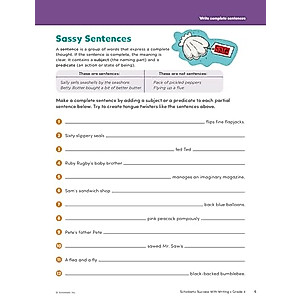 Scholastic Success with Writing Grade 4 Workbook