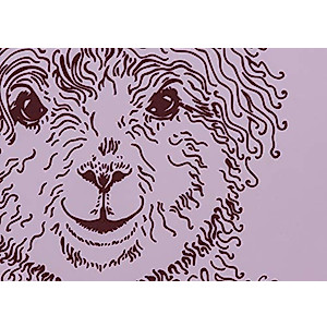 modern-twist Bucket-Bib 100% Food-Grade Silicone, Waterproof and Reusable, Mama Llama – Lovely Lavender