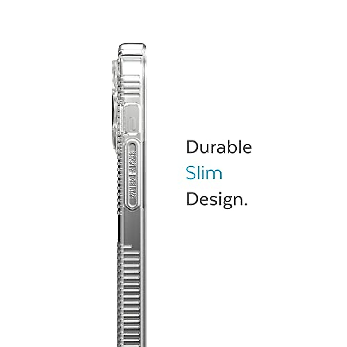 Speck Clear iPhone 14 Pro Case - Slim Phone Case with Drop Protection, Scratch Resistant & Anti Yellowing Case with No Slip Grip for iPhone 14 Pro 6.1 Inch Model - GemShell Grip Hard Case