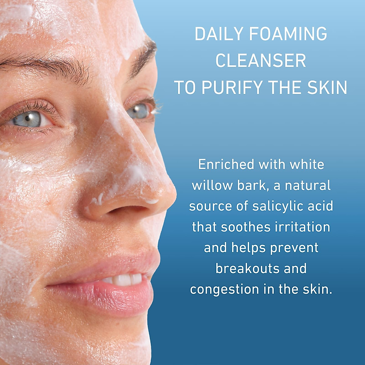 skyn ICELAND Glacial Face Wash: Creamy Foaming Cleanser to Refresh, Soothe & Purify Stressed Skin, 150ml / 5 oz