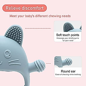 Baby Teething Toys by Komfy LilLove | Non-Toxic Infant Toys 0-6 6-12 Months | CPC Certified Teething Mitten | No Drop Teether for Baby Teething Relief | Baby teether Toys | Teething Pacifier