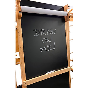 Hopscotch Squad Activity Indoor Kids Playground Jungle Climbing Gym, Toddlers Wooden 9-in-1 Play Set Climber