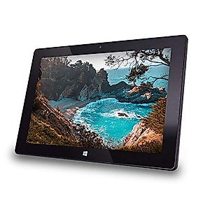 Fusion5 10" Windows 11 Pro FWIN232 Plus S1 Ultra Slim Windows Tablet PC - (4GB RAM, USB 3.0, Micro HDMI, Intel Quad-Core CPU, IPS HD Display, 5MP and 2MP Cameras, Bluetooth 4.0, Windows 11) (64GB)