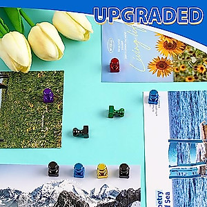 WUDIME 12Pack Strong Fridge Refrigerator Magnets Small Magnets, Upgraded Red Whiteboard Magnets for Detailed List Display, Metal Push Pin Magnets for Kitchen, Office, Classroom, Cruise Decor