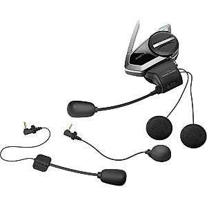Sena 50S Motorcycle Jog Dial Communication Bluetooth Headset w/Sound by Harman Kardon Integrated Mesh Intercom System Premium Microphone & Speakers, Single