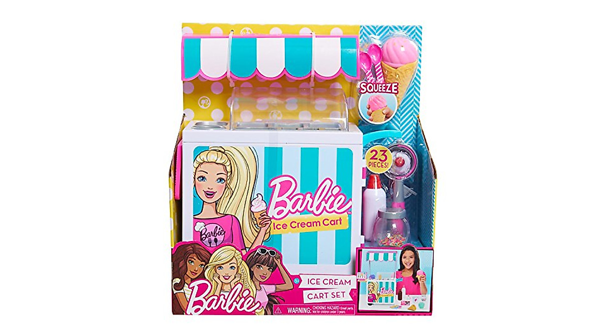 Barbie Ice Cream Cart Set for Fun Pretend Play