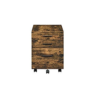 Acme Furniture Abner File Cabinet, Weathered Oak
