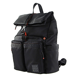Mandarina Duck Unisex's Backpack Daypack, Black, Warrior