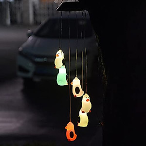 MISS Z 2 Pcs Led Wind Chime Lamp Outdoor Waterproof Villa Garden Decoration Chandelier Day Light Solar Lamp