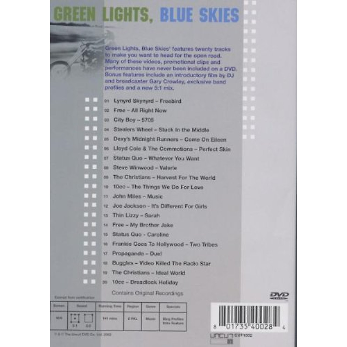 Green Lights, Blue Skies [DVD] [2003]
