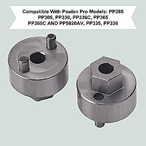 530031116 Clutch Removal Tool Compatible With Craftsman Husqvarna Poulan Chainsaws for Poulan PP285 PP330 PP336C PP365 Models fit for Craftsman 2700, 2800, 3000, 3100