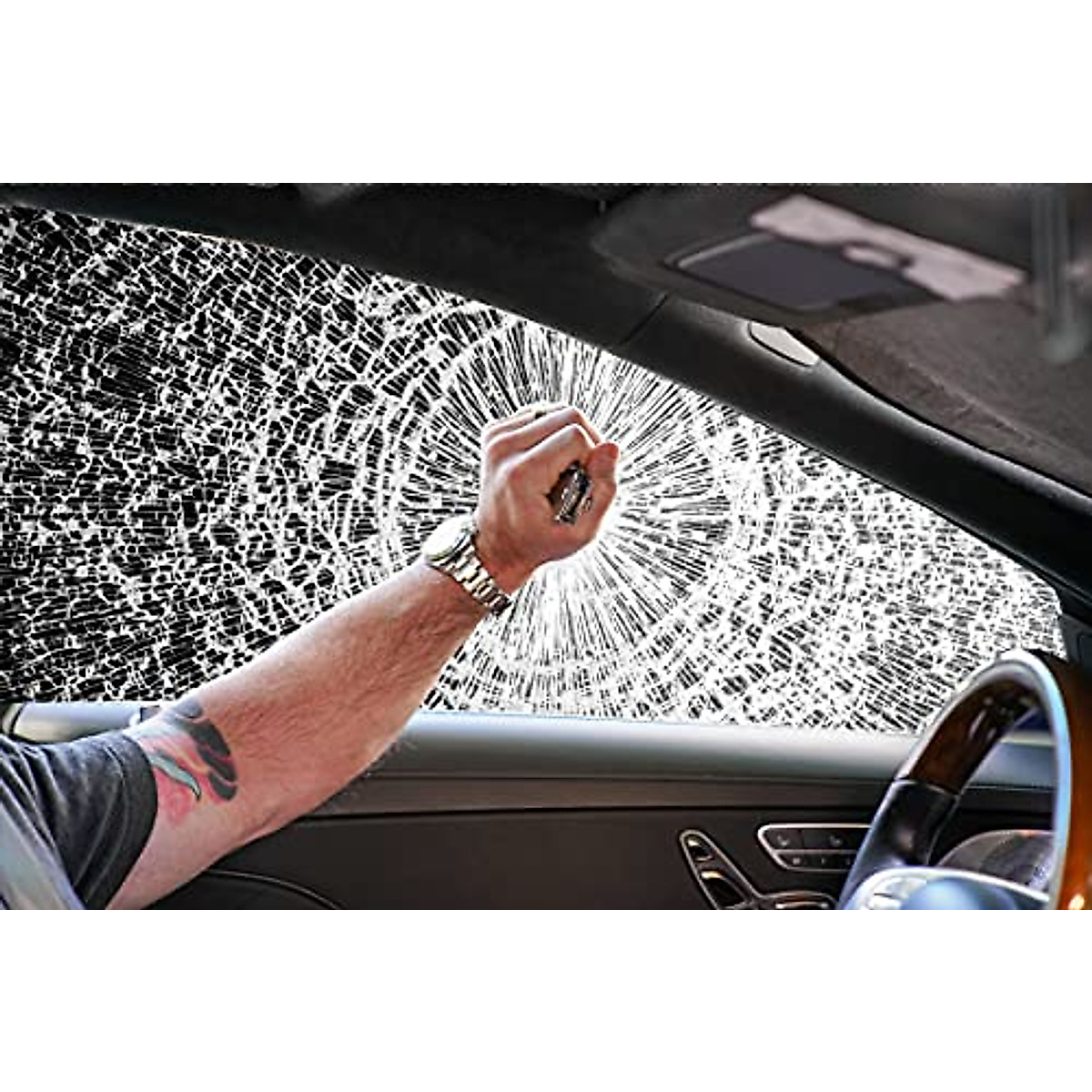 Black Tactical Folding Knife-3.5 Inch Stainless Steel Blade with American Flag | USA Rescue & Hunting Knife - Disabled USMC Vet Owned SMALL Business