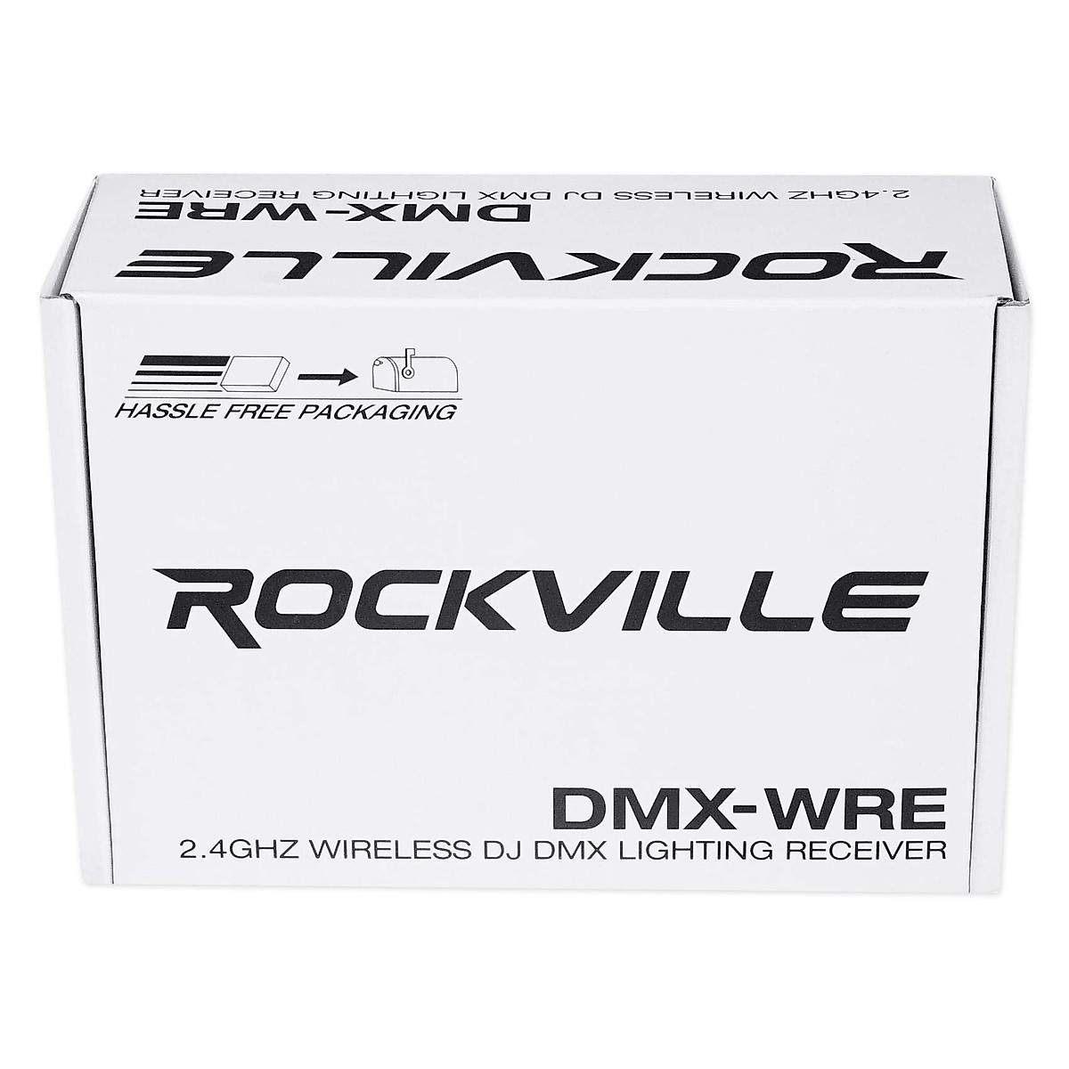 Rockville 2.4GHZ Wireless DJ Receiver w/ 9 Hour Rechargable Battery (DMX-WRE),Black