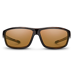 Suncloud Voucher Polarized Sunglasses, Brown Stripe Frame