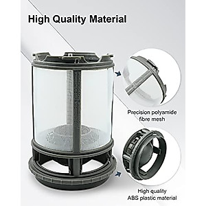 W10872845 Dishwasher Pump Filter Cup Assembly Fit for Whirlpool & Kenmore - Replaces 8579307 AP6030094 W10056425 W10056426