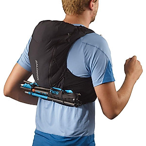 Salomon Unisex ADV Skin 12 Hydration Pack with Flask, Black/Ebony, L