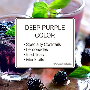 Monin - Blackberry Syrup, Delicious Berry Flavored Syrup, Cocktail Syrup, Authentic Flavor Drink Mix, Simple Syrup for Iced Tea, Lemonade, Cocktails, & More, Clean Label, Gluten-Free (1 Liter)